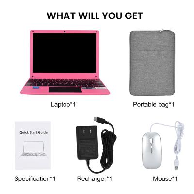 China Portable Mini 10.1inch Education Laptop Computer, Windows11 Netbook, Intel Celeron N4000 CPU 8GB RAM 250GB SSD HD IPS Screen, Laptop Computer for Learning, Office Work for sale