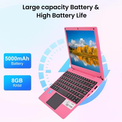 China Portable Mini 10.1inch Education Laptop Computer, Windows11 Netbook, Intel Celeron N4000 CPU 8GB RAM 250GB SSD HD IPS Screen, Laptop Computer for Learning, Office Work for sale