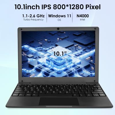 Cina Mini laptop per l'istruzione da 10,1 pollici, Netbook Windows 11, CPU Intel Celeron N4000, 8 GB RAM, 250 GB SSD, schermo HD IPS, computer portatile per l'apprendimento, lavoro d'ufficio in vendita