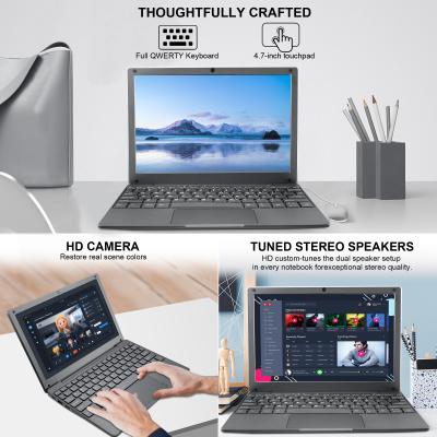 China 10.1 Inch Slim Portable Laptop with Intel N4000 Dual Core Processor and 128GB SSD for Home & Student for sale