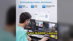 N4000 Laptop 8GB RAM 256GB SSD Windows 11 Pro