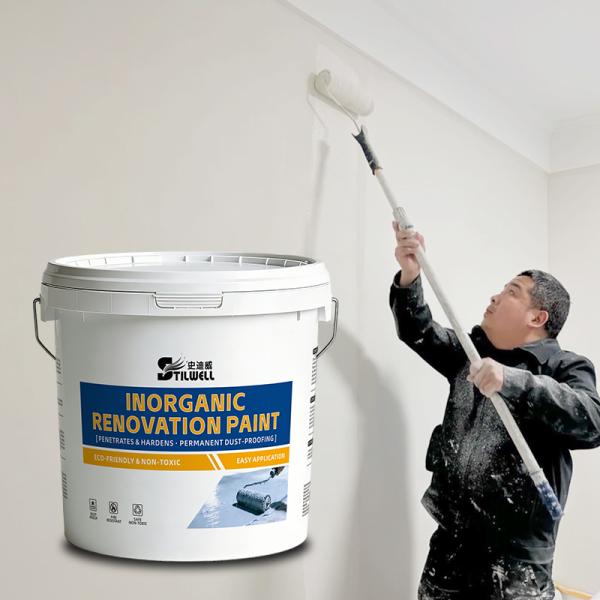 Quality Premium Inorganic Silicate Paint with High Coverage for Interior & Exterior Wall Refurbishment for sale
