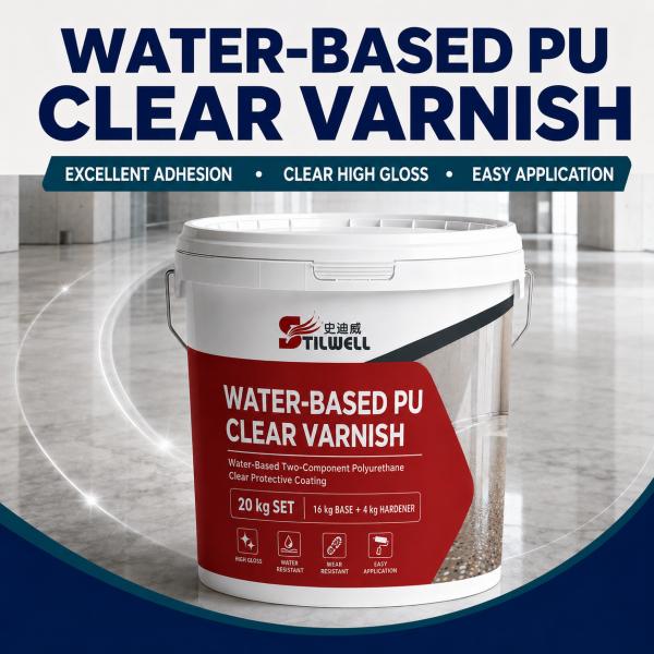 Quality Water Based PU Clear Varnish Two Component High Gloss Transparent Protective for sale