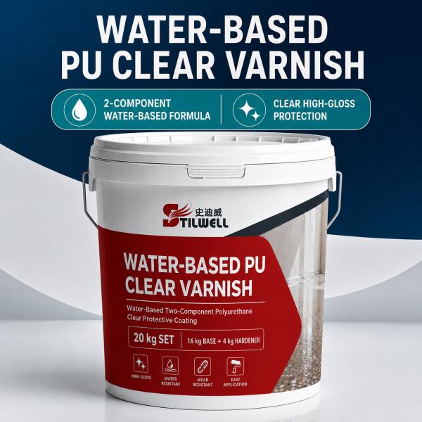 Quality Water Based PU Clear Varnish Two Component High Gloss Transparent Protective for sale