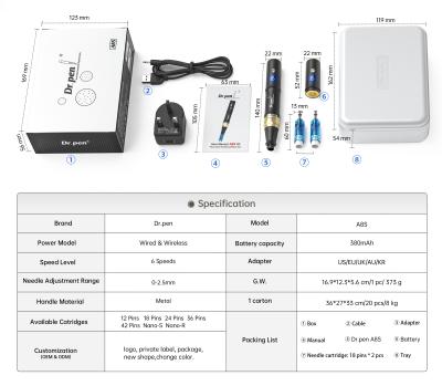 Cina Collo/Gola Area bersaglio Microneedling Dermapen Drpen più recente con 18 aghi in vendita