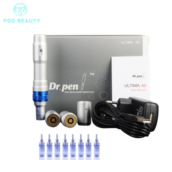 Quality Cellulite Reduction Electric derma pen A6 Auto Microneedle System Adjustable for sale
