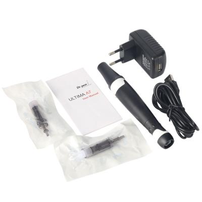 China Home Dr Pen A7 Microneedle Wireless Derma Pen with Surgical Steel Cartridge Included for sale