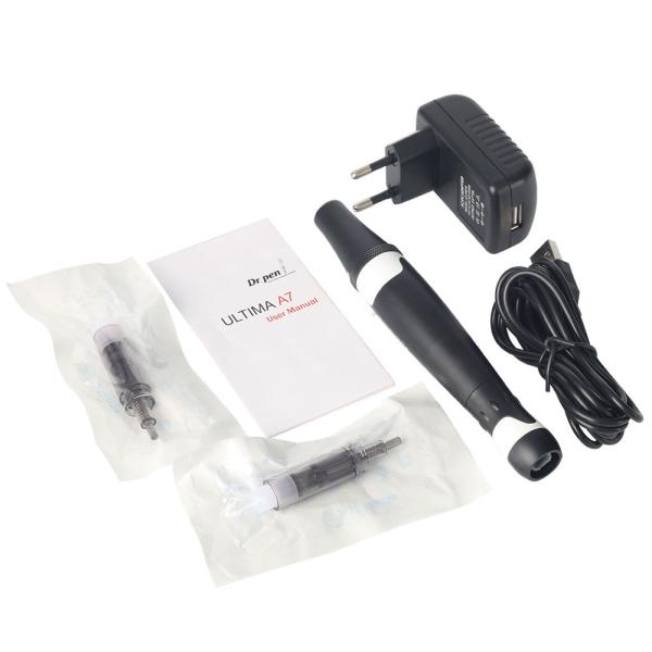 Quality Home Dr Pen A7 Microneedle Wireless Derma Pen with Surgical Steel Cartridge for sale