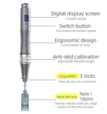Cina Dr Pen M8 Derma Pen con display digitale e 6 velocità in vendita