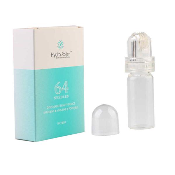 Quality CE Approved 64 Gold Tips Hydra Microneedle Titanium Derma Roller for Hyaluronic for sale