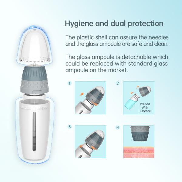 Quality 2022 Derma Rolling System Titanium Alloy Needles Facial Massager BIO Needle for sale
