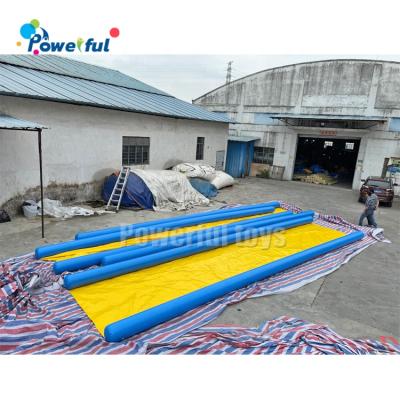 China commercial small inflatable commercial rainbow hippo water slip n slide backyard for kids size wild splash slip n slide backyard for sale