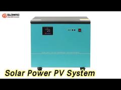 Off Grid Solar Power PV System Generator Lithium Battery Portable For Home