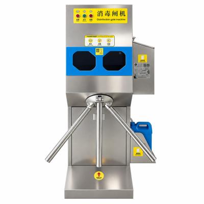 China Three Roller Disinfection Turnstile Stainless Steel With Automatic Sensor Access Control for sale