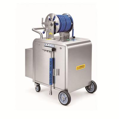 China Foam Mobile Cleaning Station Unit Manual Hose Reel 304 Stainless Steel With 30 Bar Pressure for sale