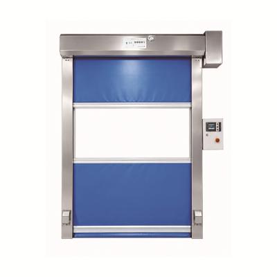 China High Speed PVC Curtain Sensor Rapid Roll Door 304 Stainless Steel Fast Rolling Door for sale