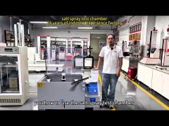 Salt Spray Test Equipment Integrally Molded Tower Spray System PVC Cover Water Seal Tank