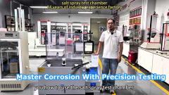 Courtyard iron gate salt spray chambers: long-term anti-corrosion evaluation for iron structures