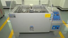 Swimming pool ladder metal parts salt spray chambers: long-term rust evaluation under high chlorine
