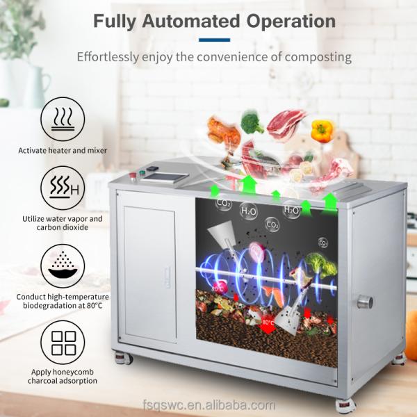 Quality Professional Manufacturer Food Waste Composter Garbage Disposal Machine for sale