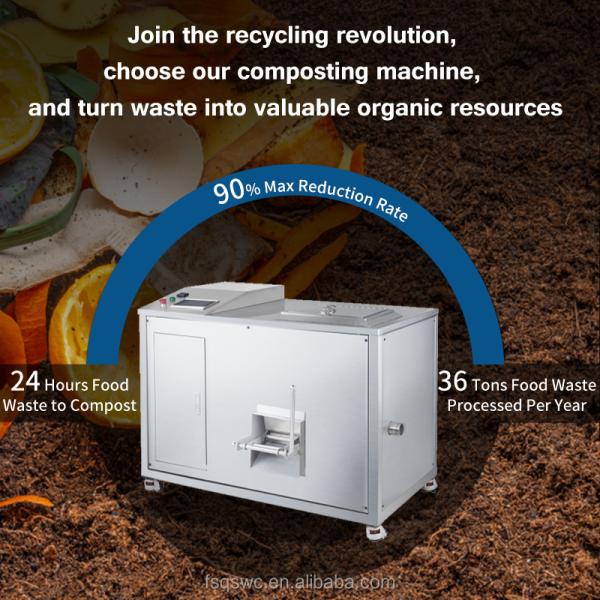 Quality Professional Manufacturer Food Waste Composter Garbage Disposal Machine for sale