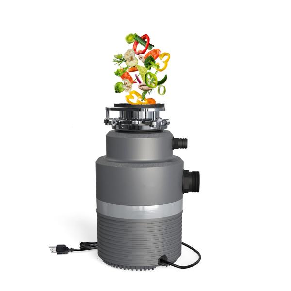 Quality OEM 1.2Hp  Grind Household Kitchen Processor Crushing Food Waste Shredder Machine Sink Garbage Disposal for sale