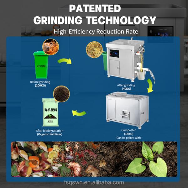 Quality Food Waste Recycling Kitchen Equipment Garbage Disposal Machine for sale