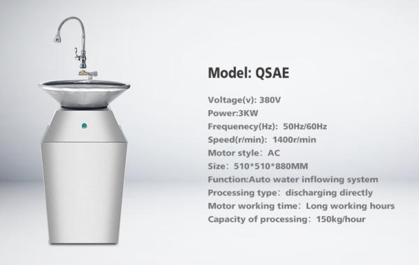 Quality Leftovers Commercial Kitchen Food Waste Garbage Disposer Machine for sale