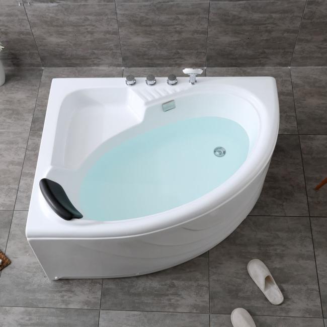 Acrylic Corner Bathtub with Removeable Panel Bathtub Disassembled