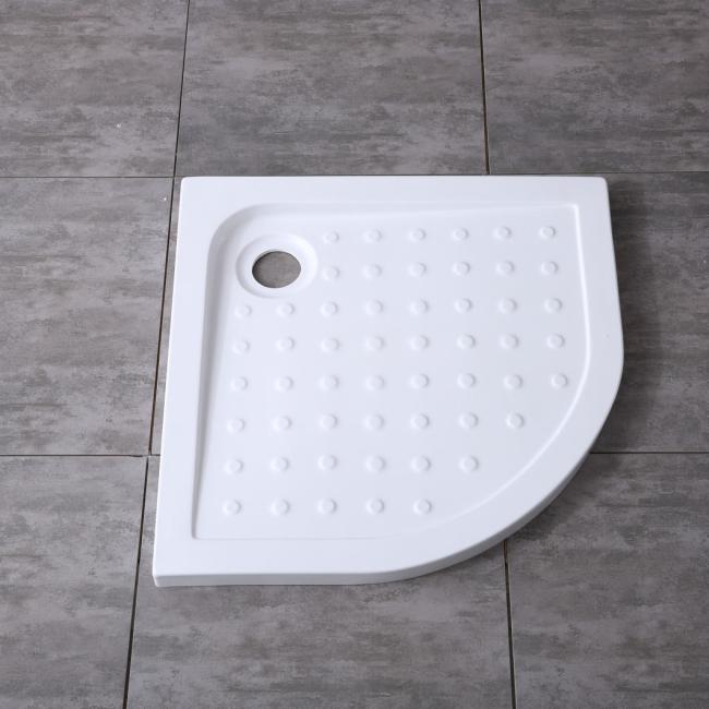 Corner Acrylic Shower Base Bathtub Tray Shower Plate for Glass Cabinet