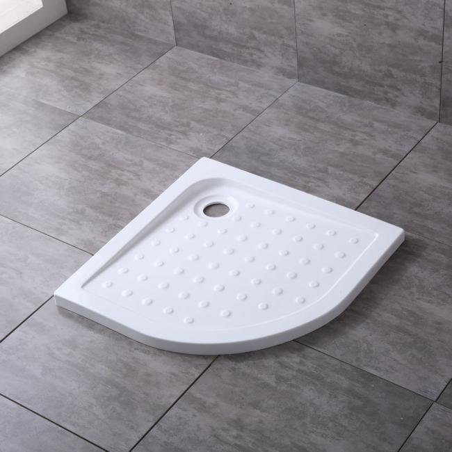 Corner Acrylic Shower Base Bathtub Tray Shower Plate for Glass Cabinet
