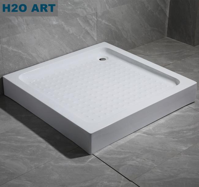 Four Side Skirt Acrylic Shower Tray with Big Iron Frame Legs Bath Tray