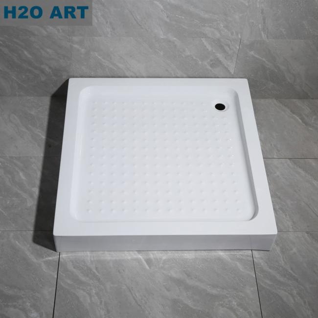 Four Side Skirt Acrylic Shower Tray with Big Iron Frame Legs Bath Tray