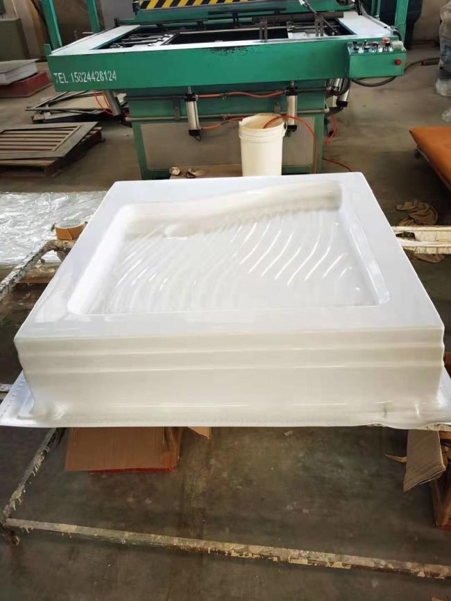 Four Side Skirt Acrylic Shower Tray with Big Iron Frame Legs Bath Tray