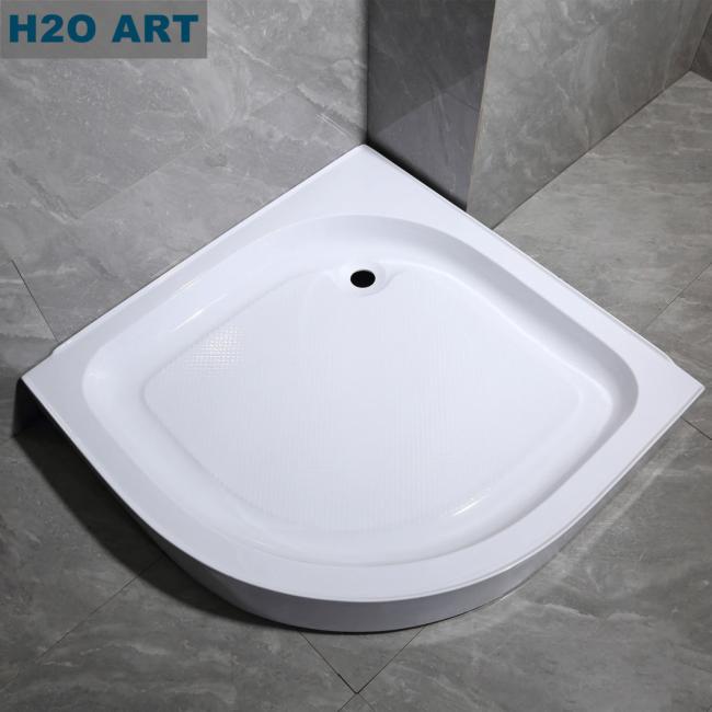 Corner Acrylic Shower Tray with Front Skirt and Legs Bath Tray