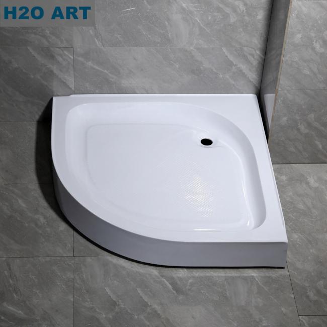 Corner Acrylic Shower Tray with Front Skirt and Legs Bath Tray