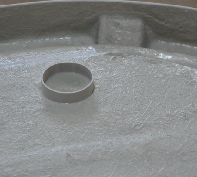 Roud Acrylic Shower Tray Bottom Base Topmount with 90mm Profile