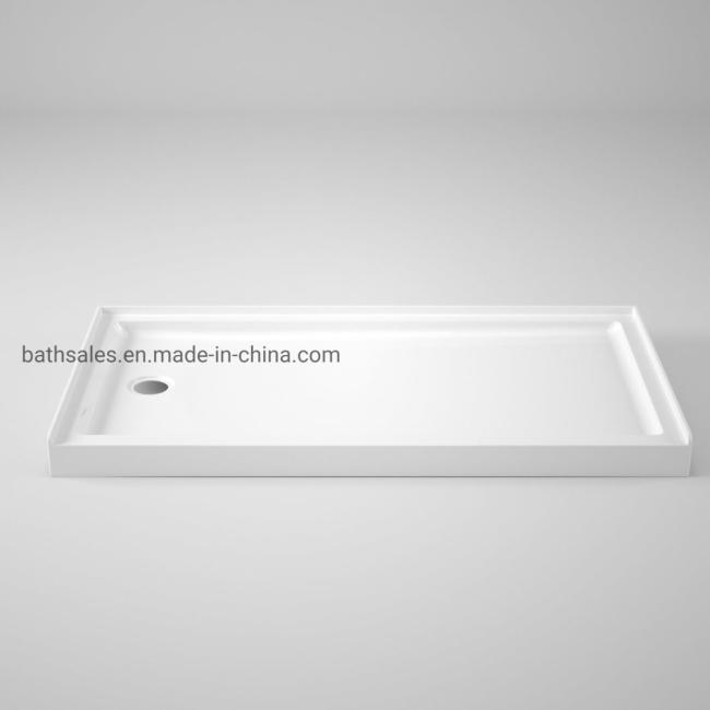 Rectangular Acrylic Shower Tray 60X32&prime; &prime; for Canada Market Shower Base Left Waste Hole