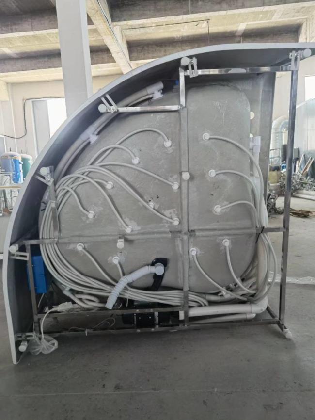 1500mm Corner Acrylic Hydro Massage Bathtub for 2 Person