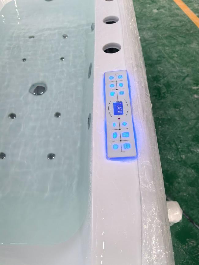 Pure PMMA Acrylic Freestanding Hydro Massage Bathtub Air Whirlpool
