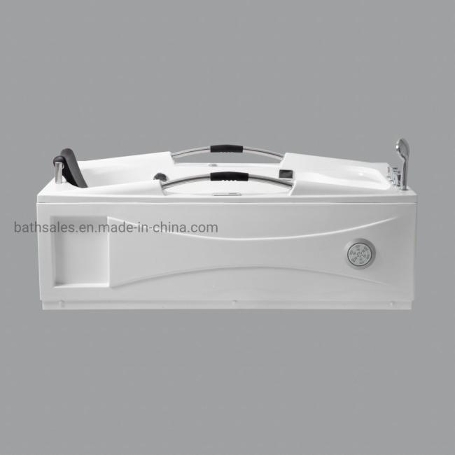 Whirlpool Bathtub Acrylic Massage with Handles and Headrest From China Manufacturer