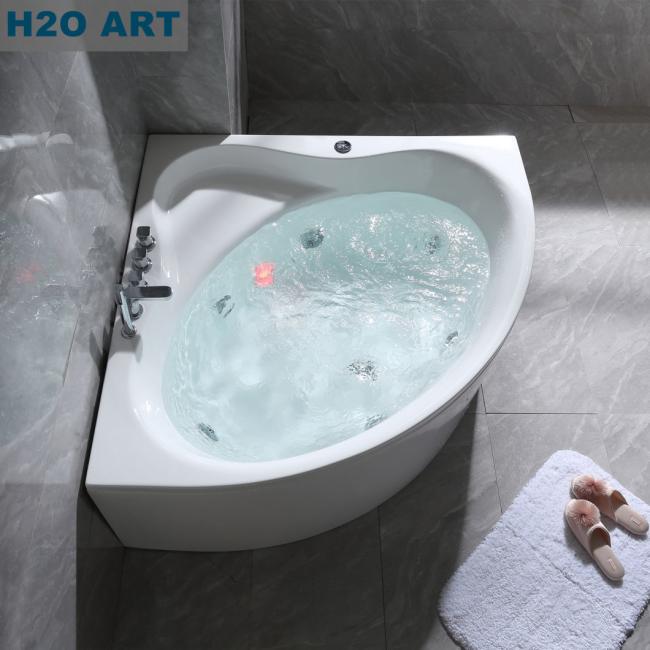 High Quality Corner Acrylic Massage Bathtub Whirlpools SPA Tub