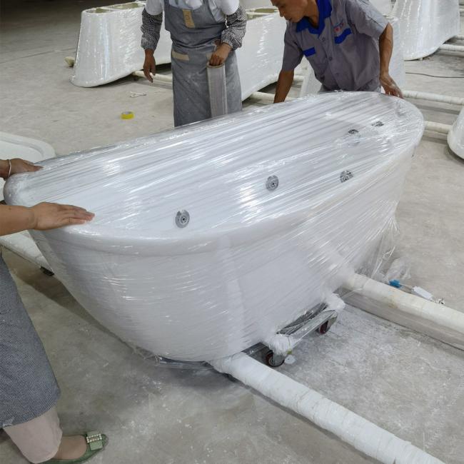 Acrylic Corner Bathtub with Digit Computer Panel Massage Whirlpool Bath