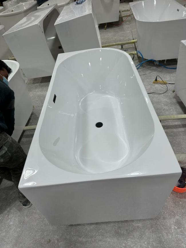 PMMA Acrylic Freestanding Bathtub Left/Right for Poland White Black Colors