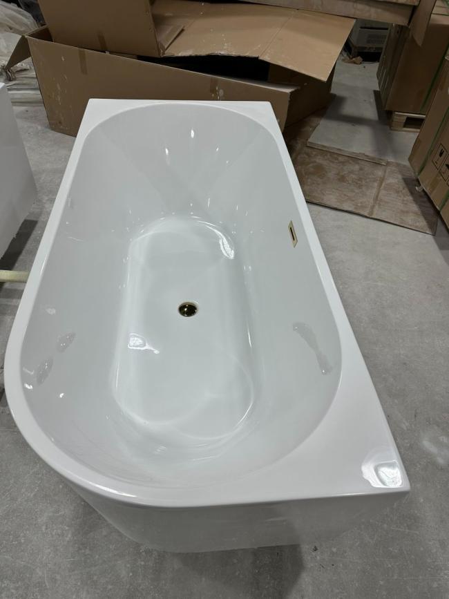 PMMA Acrylic Freestanding Bathtub Left/Right for Poland White Black Colors