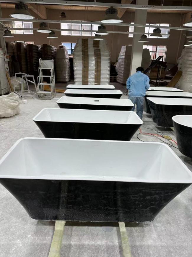 Oval Acrylic Freestanding Bathtub Egg Shape Bulk Loading for Option
