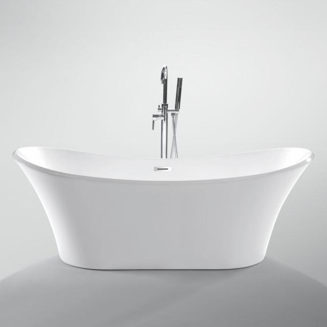 Fast Sales Cheap Acrylic Freestanding Bathtubs Thick Rim Border Bulk Loading for Nigeria Market