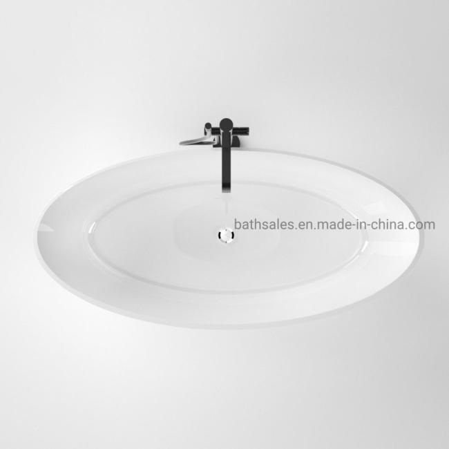Oval Typical Luxury Freestanding Bathtub Egg Design Bulk Packing for Option