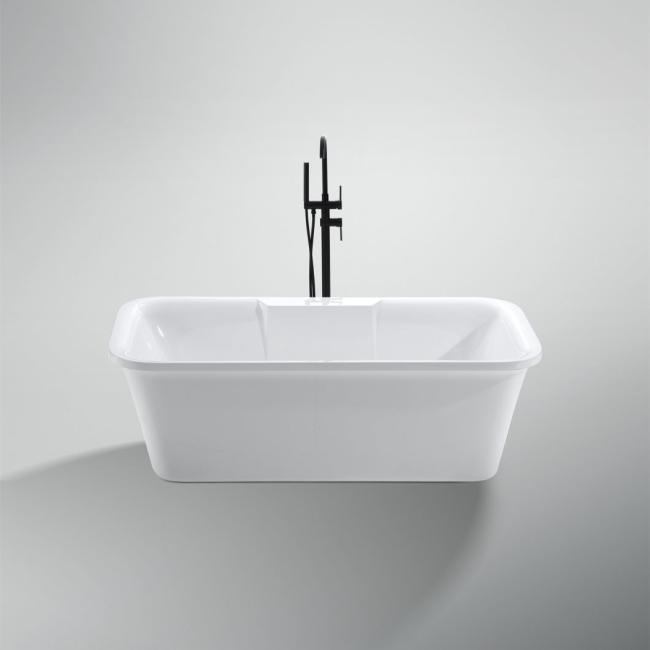 Flexible Acrylic Freestanding Bathtub Hot Tub with Outer Frame and Legs Accessories Separately