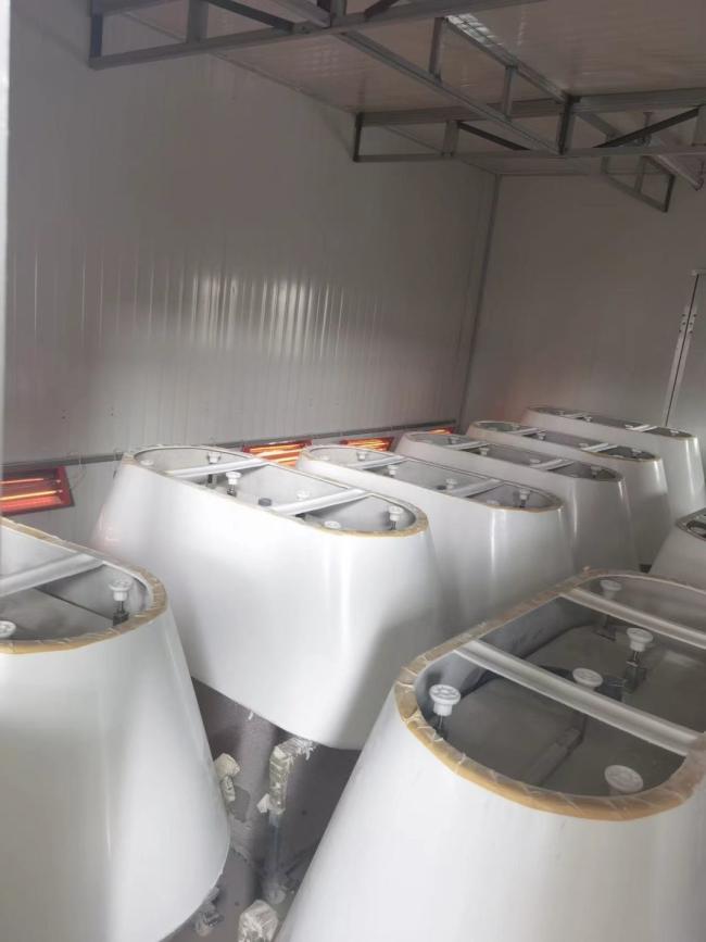 Oval PMMA Acrylic Freestanding Bathtub Narrow Rim Border Bulk Packing
